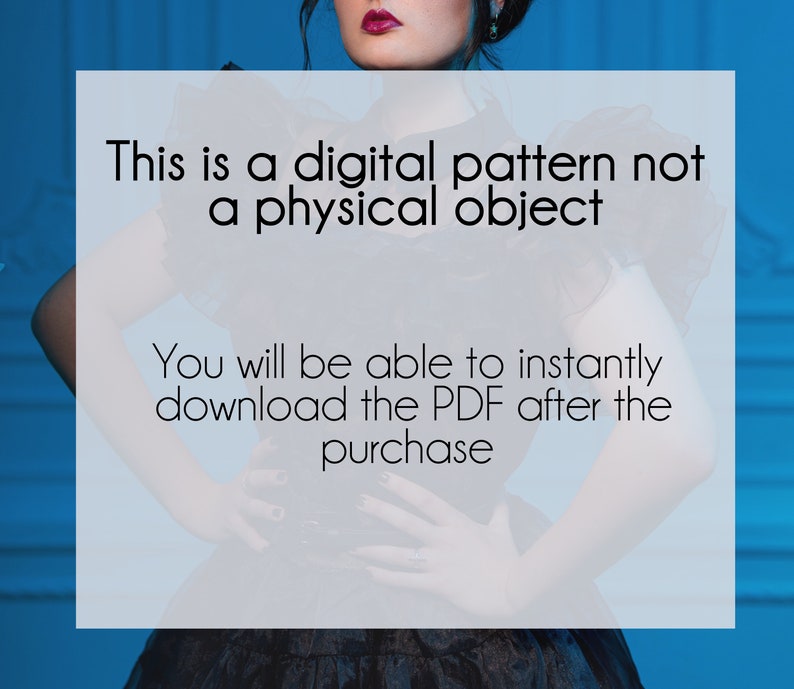DIGITAL Dress Pattern / Wednesday Rave'n Dress / Gothic - Etsy