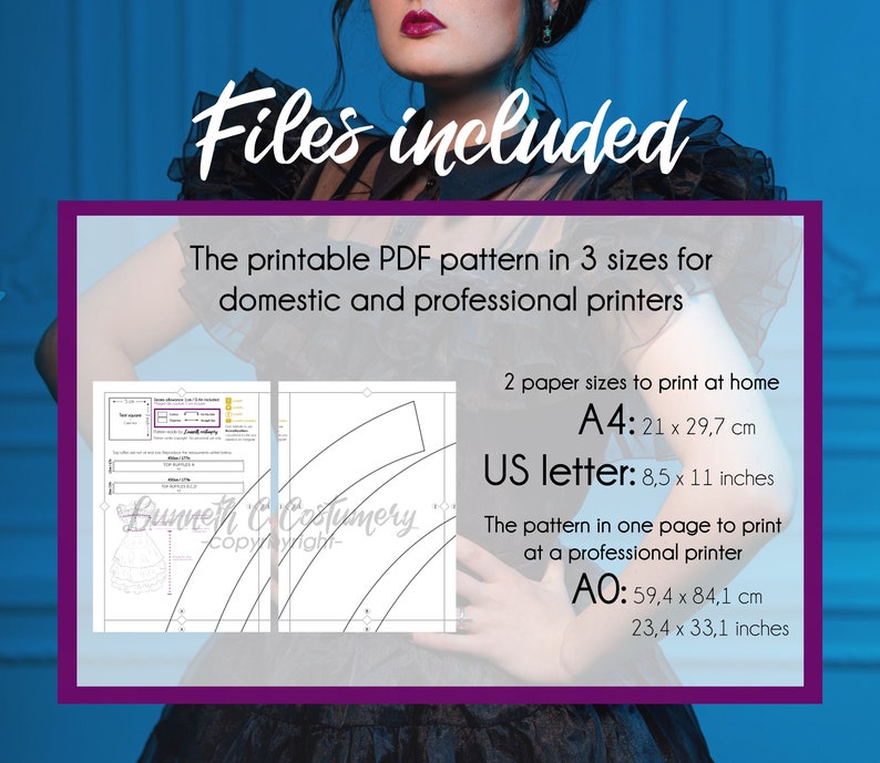 DIGITAL Dress Pattern / Wednesday Rave'n Dress / Gothic - Etsy