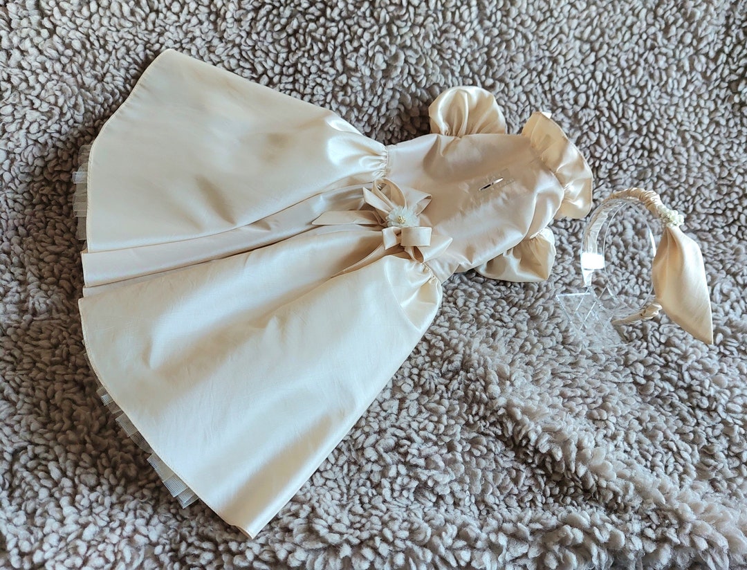 Dog New Bridesmaid With Frill Neck. Special Occasion Dress. Dog Ring ...