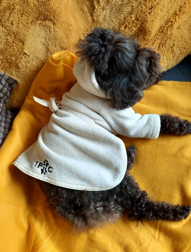 Dog Hood Bathrobe. Dog Hood Dressing Gown. Kids & Dogs - Etsy
