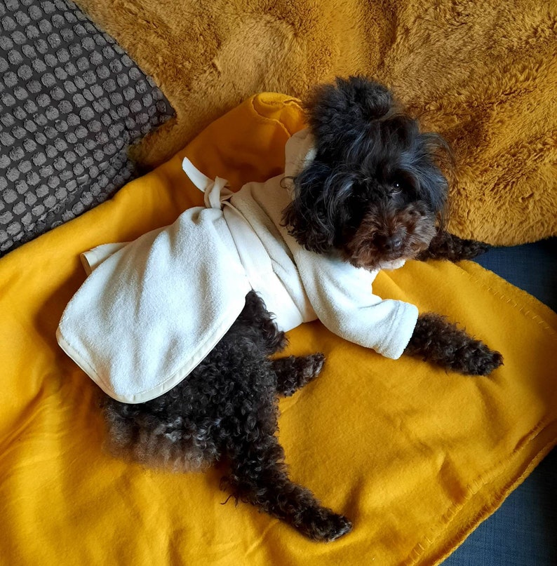 Dog Hood Bathrobe. Dog Hood Dressing Gown. Kids & Dogs - Etsy
