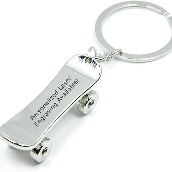 Skateboard Keychain - Etsy