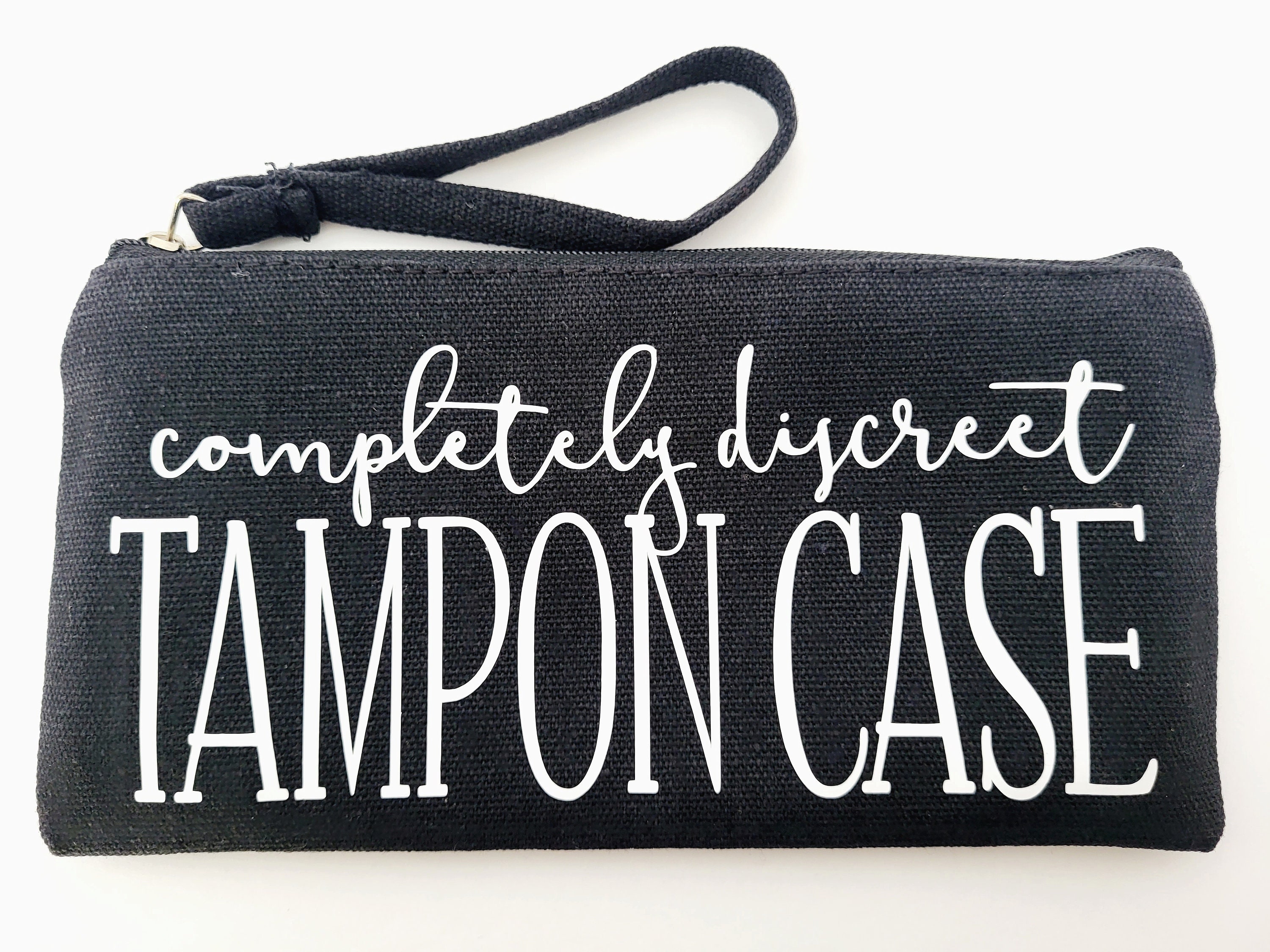 Tampon Case Holder Bag, Feminine Products Pouch, Canvas Toiletry for ...