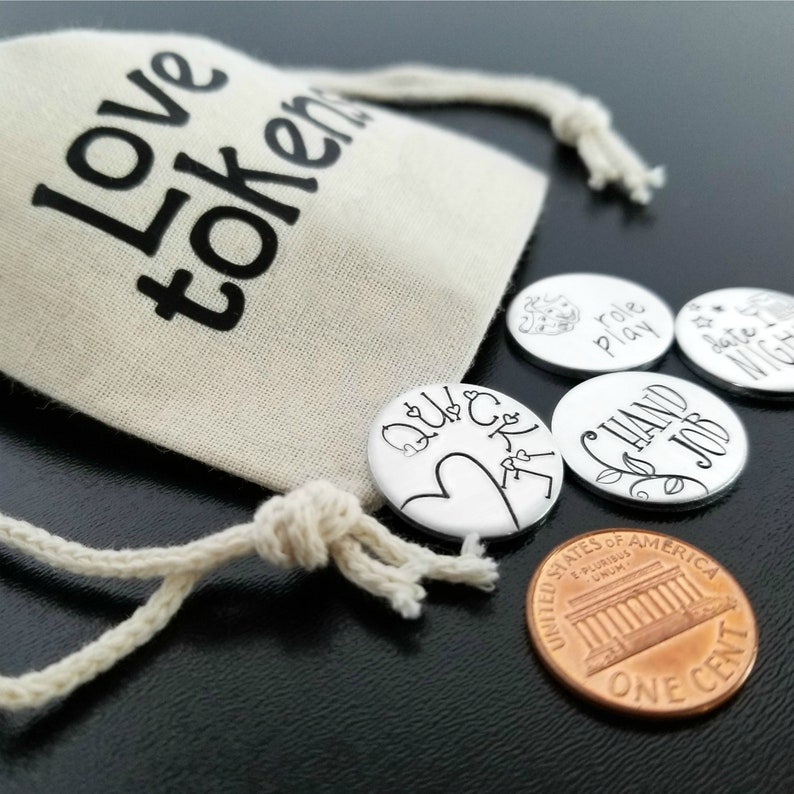Date Night Idea Boyfriend Love Tokens Coin Naughty Coupon - Etsy UK