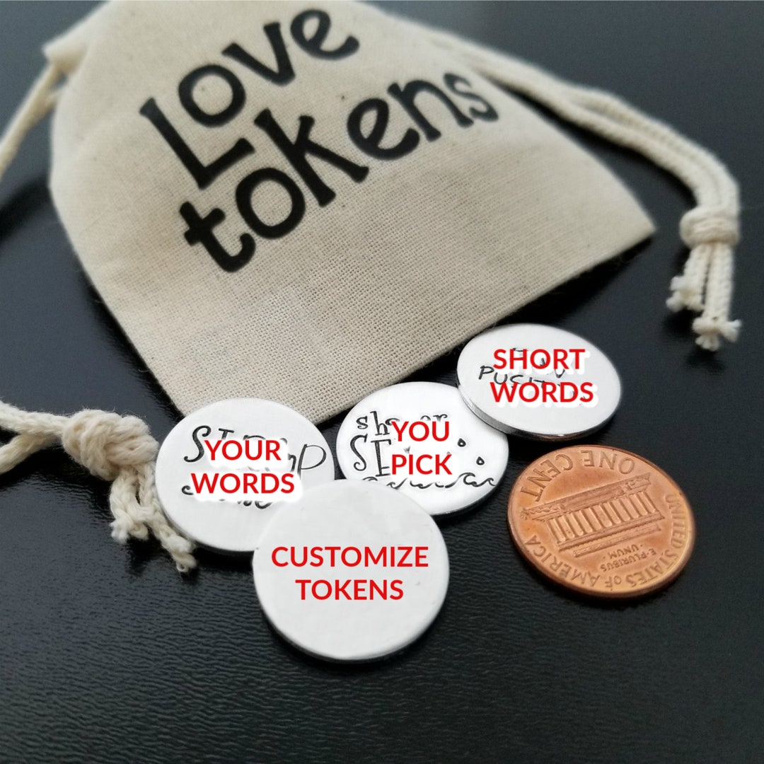 Customized Date Night Idea, Boyfriend Personalized Love Tokens Coin ...