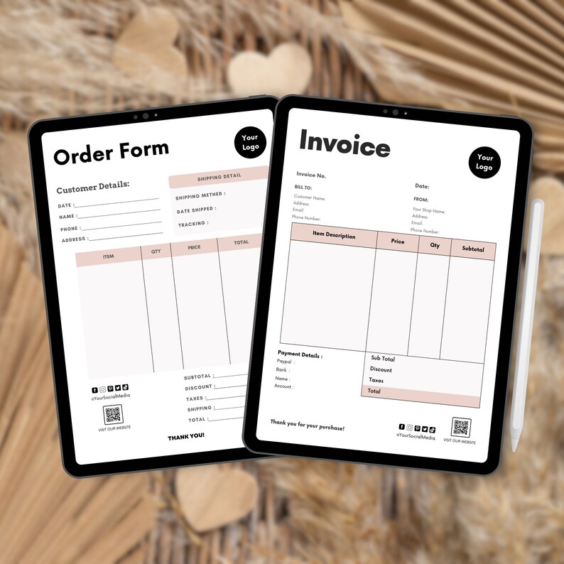 Invoice Template, Invoice Template for Small Business, Business Invoice ...