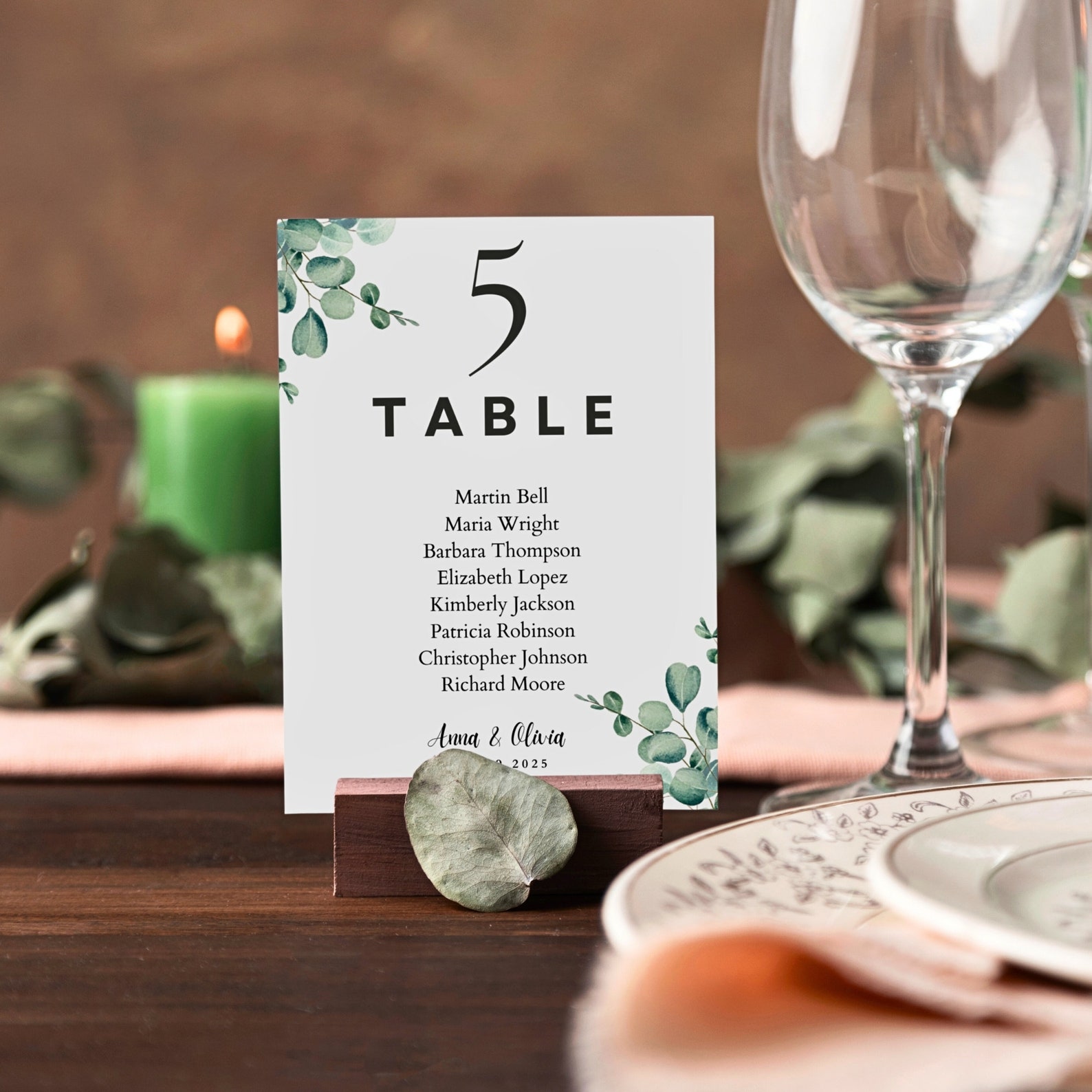 Minimalist Seating Chart Cards, Wedding Seating Card Template, Modern ...