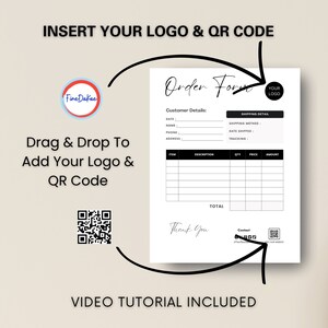 Editable Order Form, Business Order Form PDF, Custom Order Form ...