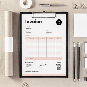 Invoice Template Editable, Invoice Template for Small Business ...