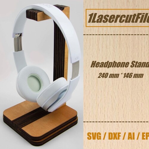 Headphone Laser Cut Vector File - Etsy