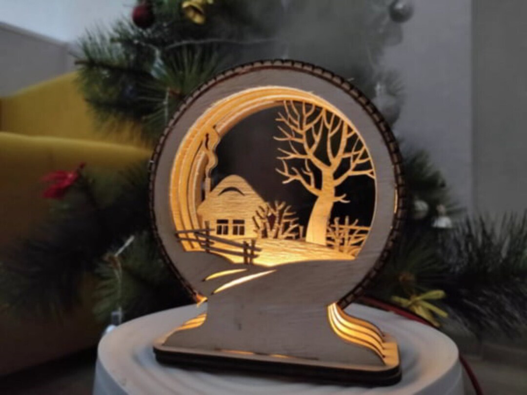 Wooden 3D Multi Layer Table Decor Svg Laser Cut File Glowforge Table ...