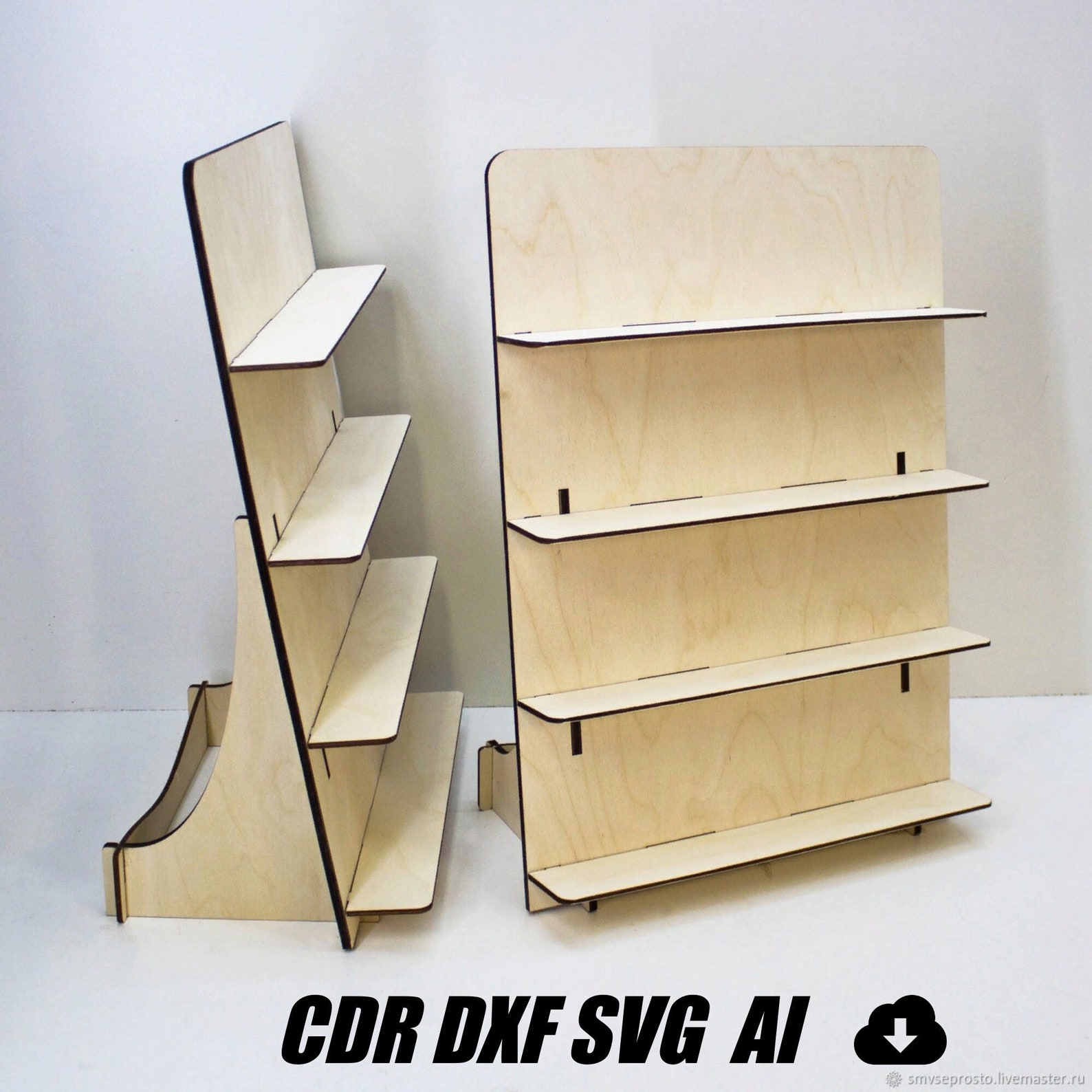 Laser Cut Brochure Display Stand Svg Dxf Laser File Glowforge | Etsy