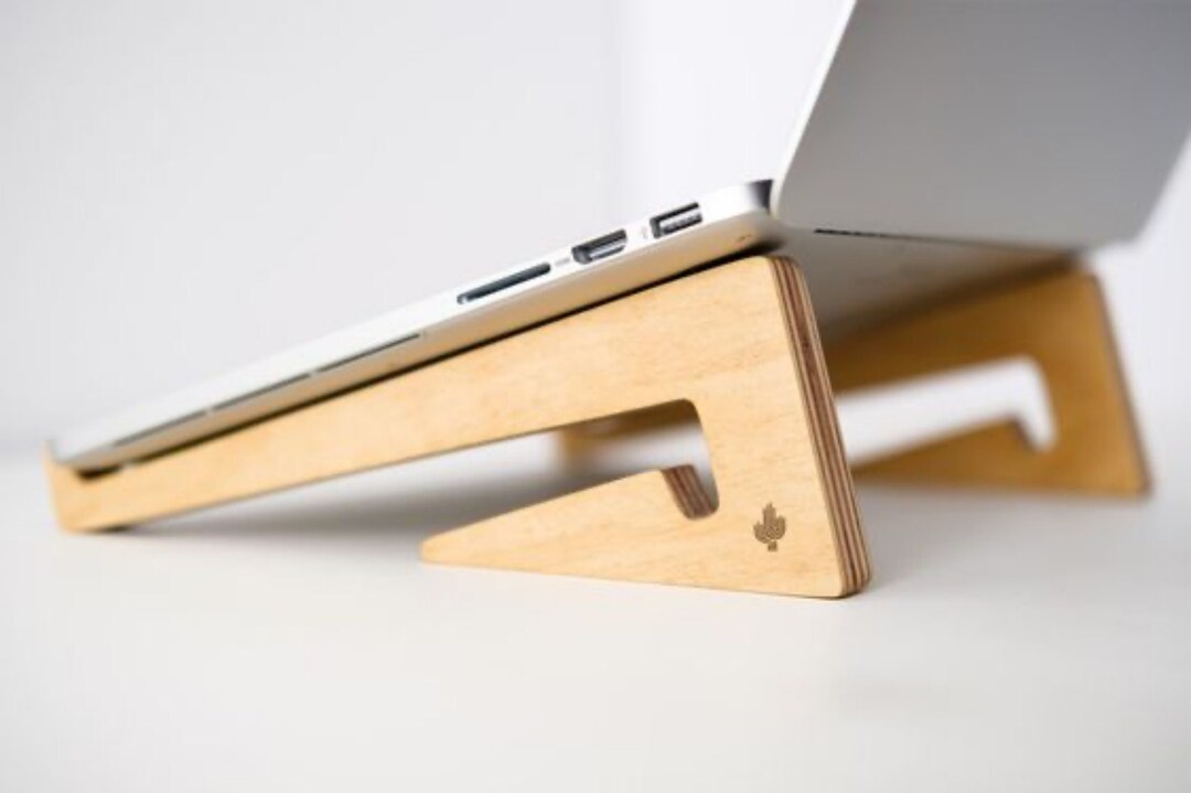 Wooden Laptop Stand Svg Laser Cut File Glowforge Wooden Organizer Svg ...