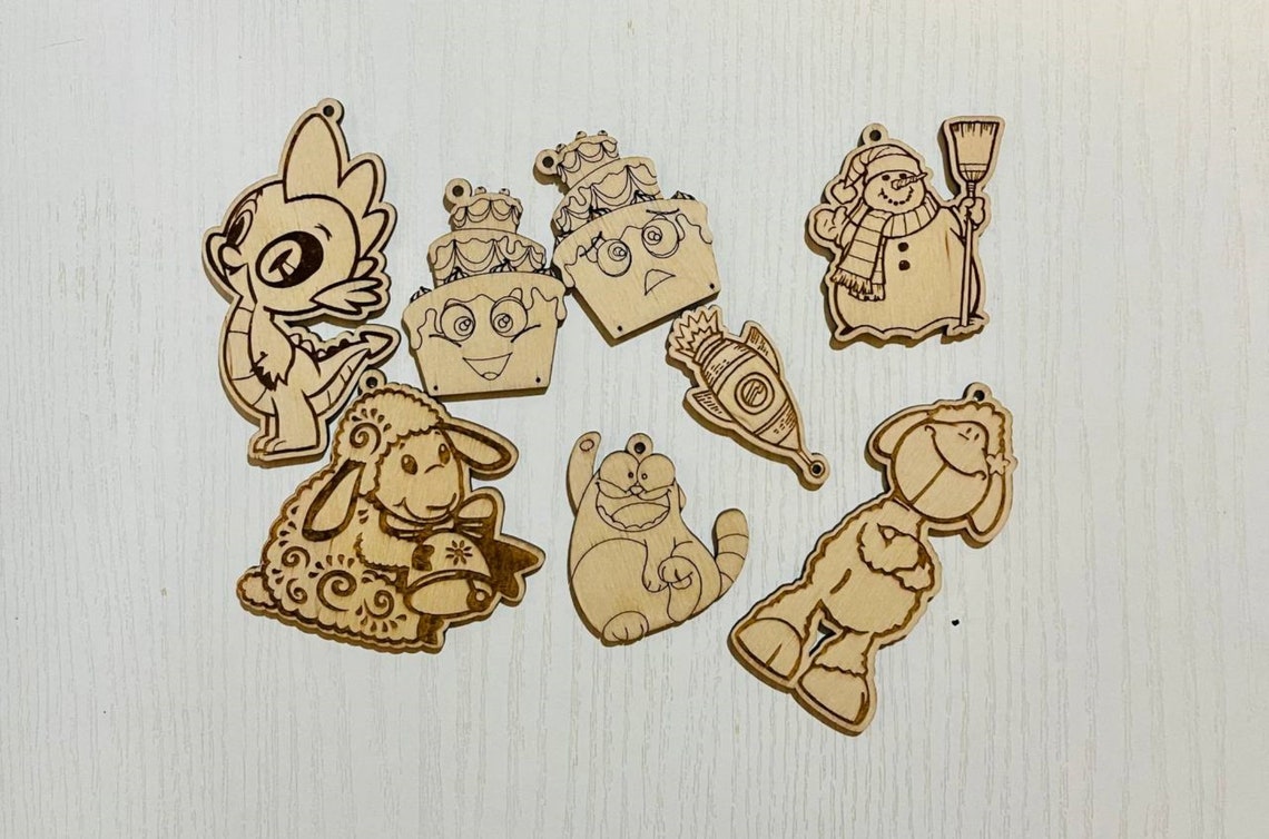 Laser Cut Keychain Bundle 120 Svg Pattern Glowforge Keychain - Etsy