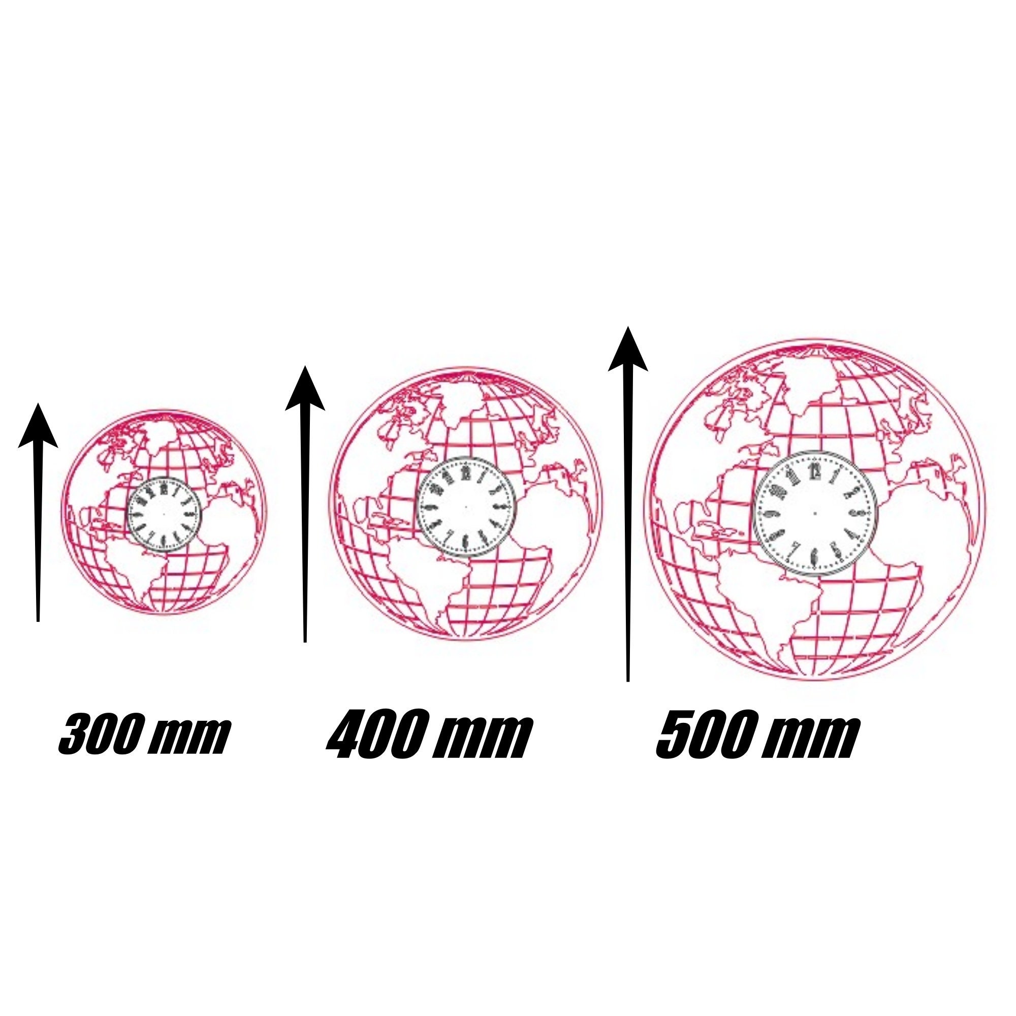 Laser Cut World Map Wall Clock Svg File Glowforge Wall Clock - Etsy Canada