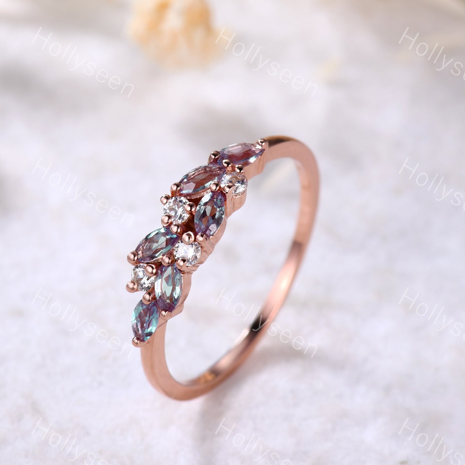 Vintage Alexandrite Ring Sterling Silver Alexandrite - Etsy