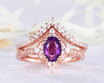 Amethyst Bridal Set | Etsy