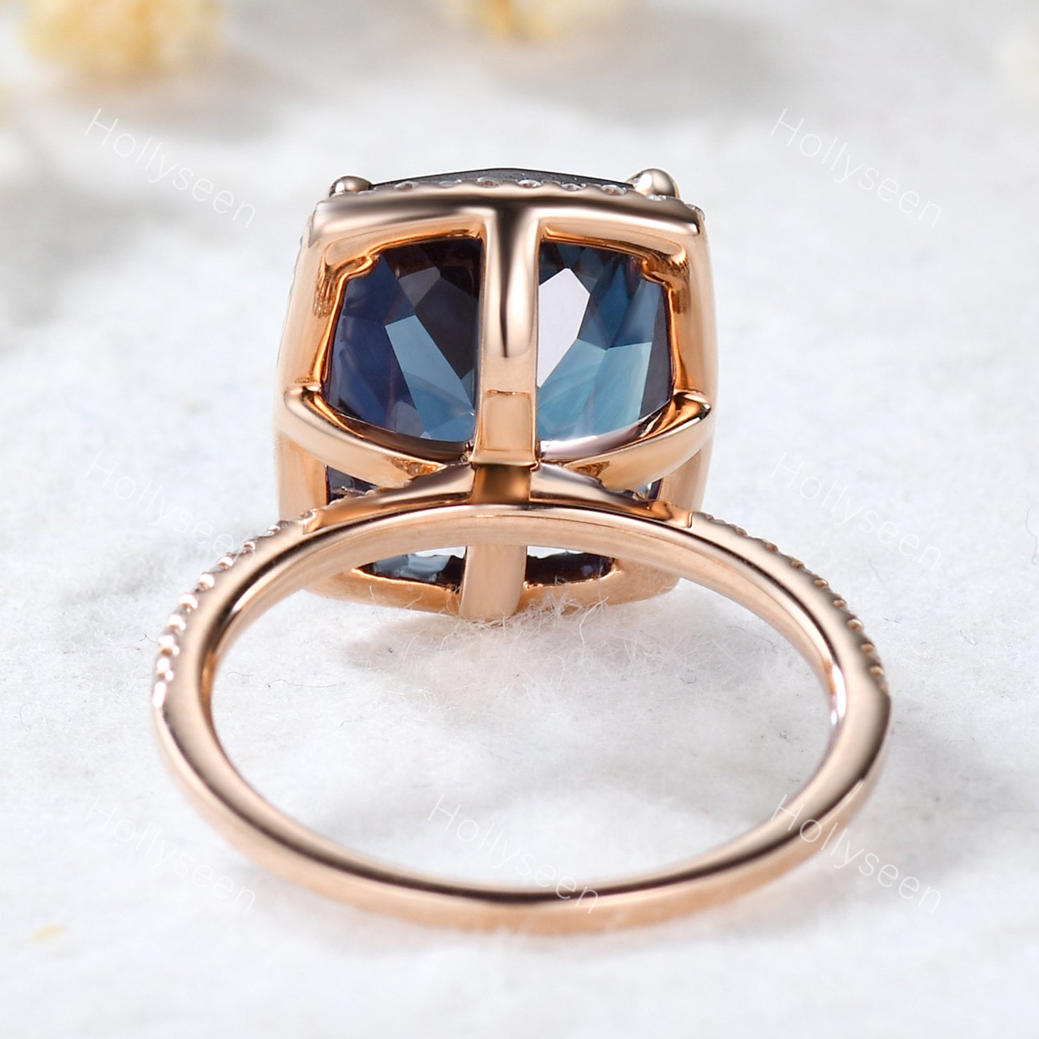 Cushion Cut Alexandrite Engagement Ring Vintage Alexandrite | Etsy