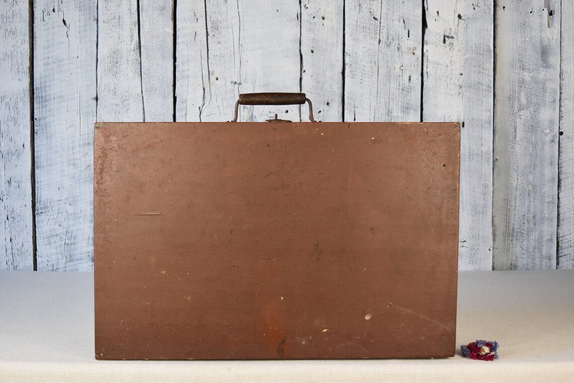 Vintage suitcase / Old wooden suitcase / Wooden trunk / | Etsy