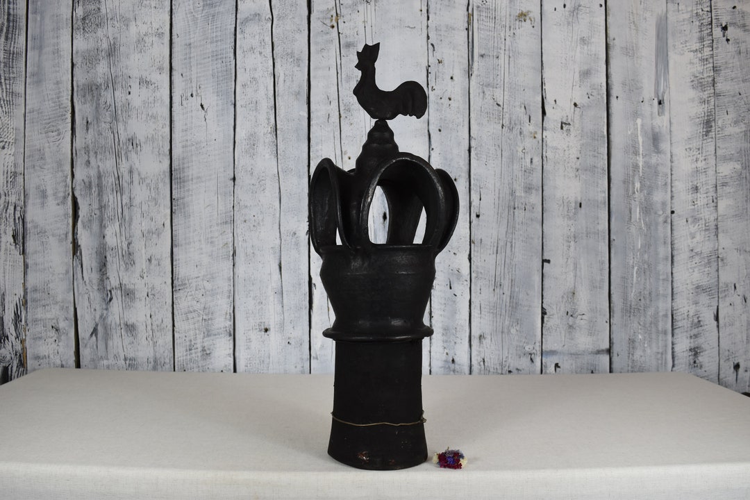 Vintage Clay Chimney / Antique Clay Weather Vane / Ceramic - Etsy