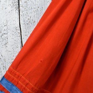 Vintage Traditional Skirt / Midi Skirt / Red Peasant Skirt / Ethnic ...