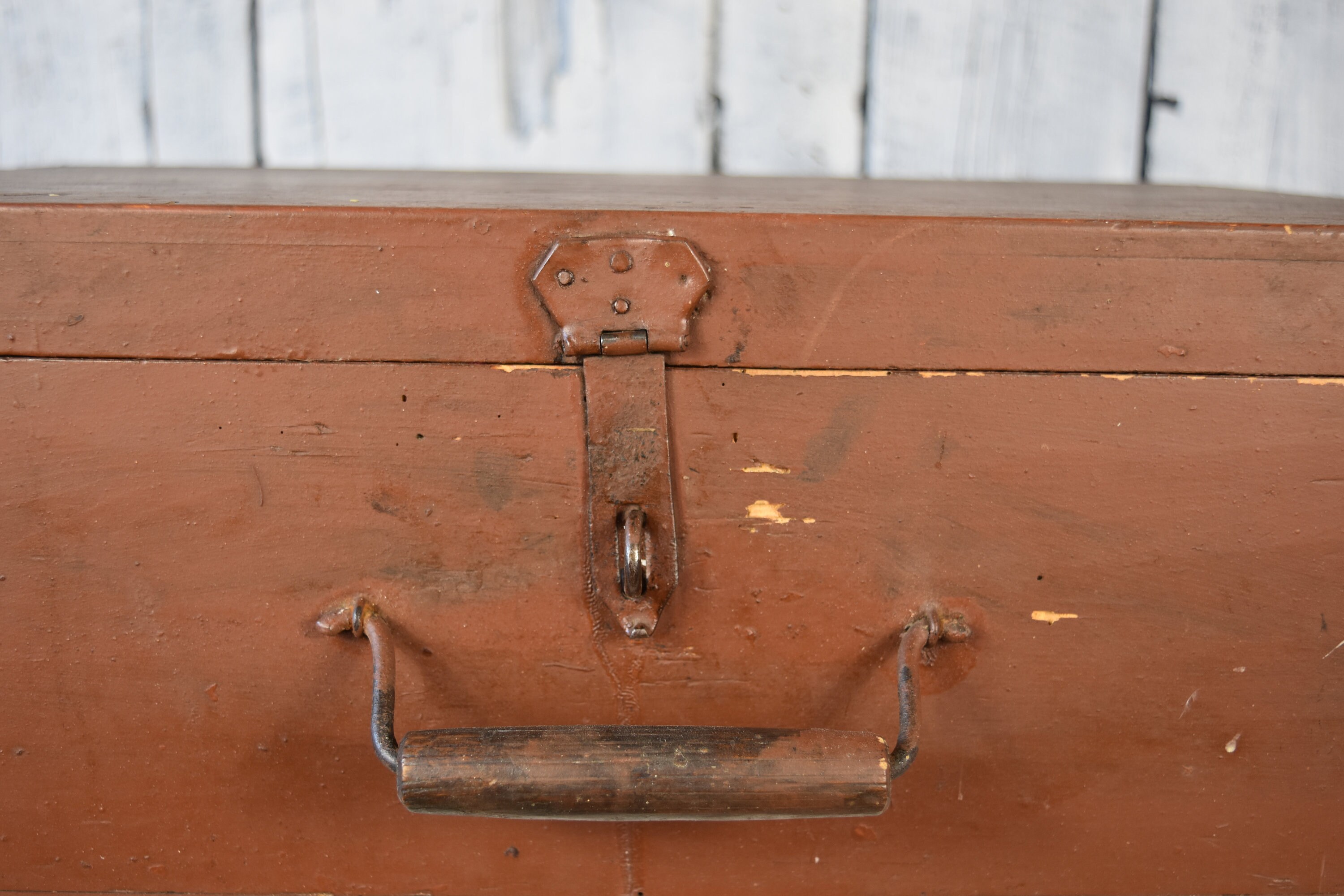 Vintage Suitcase / Old Wooden Suitcase / Wooden Trunk / - Etsy