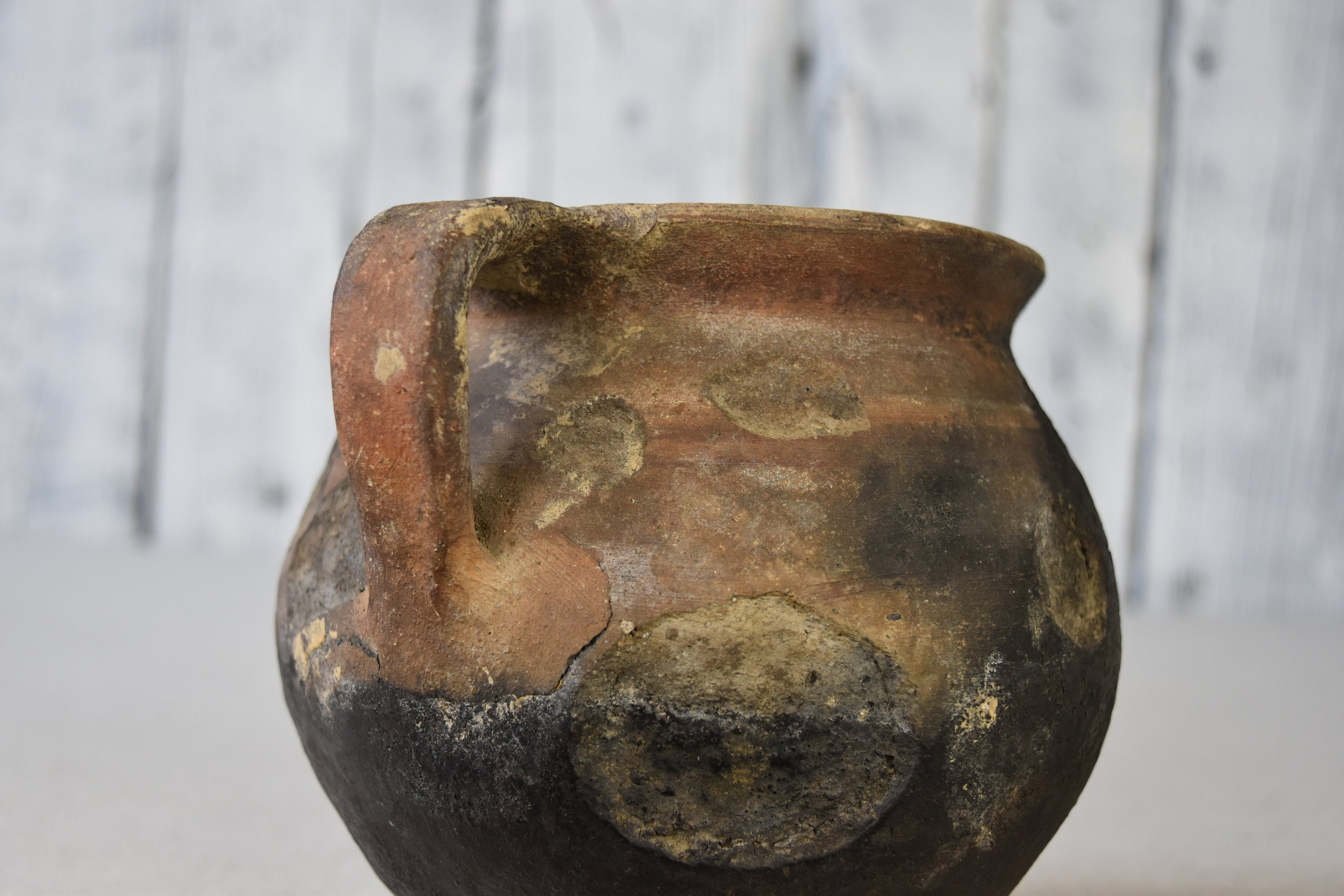 Antique Clay Pot / Vintage Clay Vessel / Rustic Ceramic Bowl / - Etsy