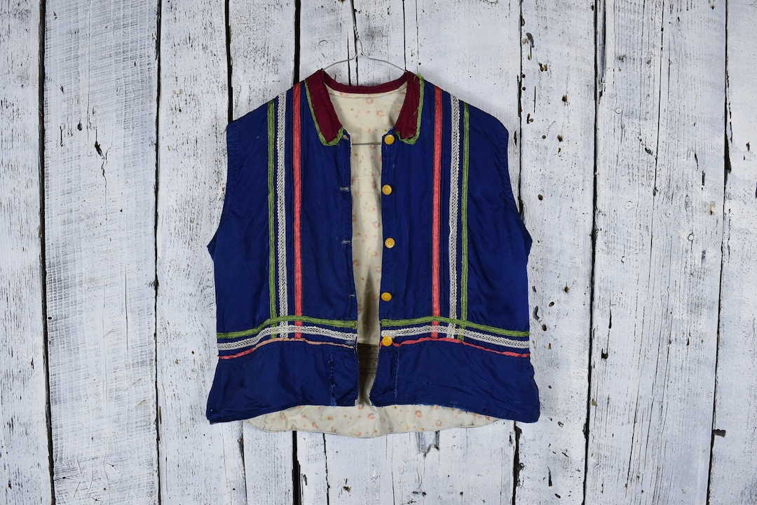 Antique Ukrainian Vest / Traditional Ukrainian Sleeveless - Etsy