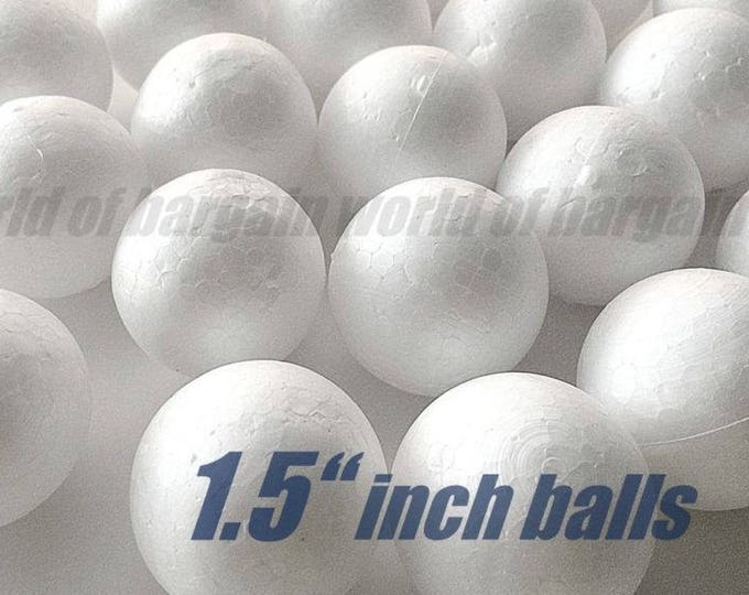 25 Ct Styrofoam Balls 1.5" Round White Styro Foam Polystyrene Sphere Arts & Craft DIY C40 - Etsy
