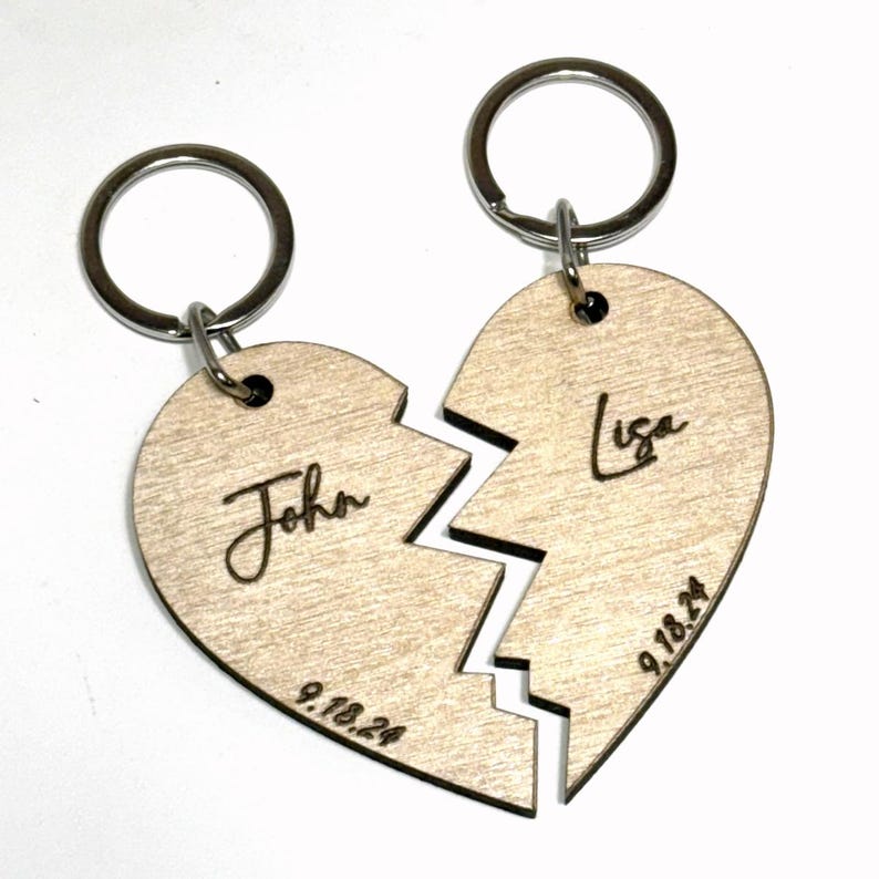 Personalized Interlocking Heart Couple Valentines Day Anniversary Gift ...
