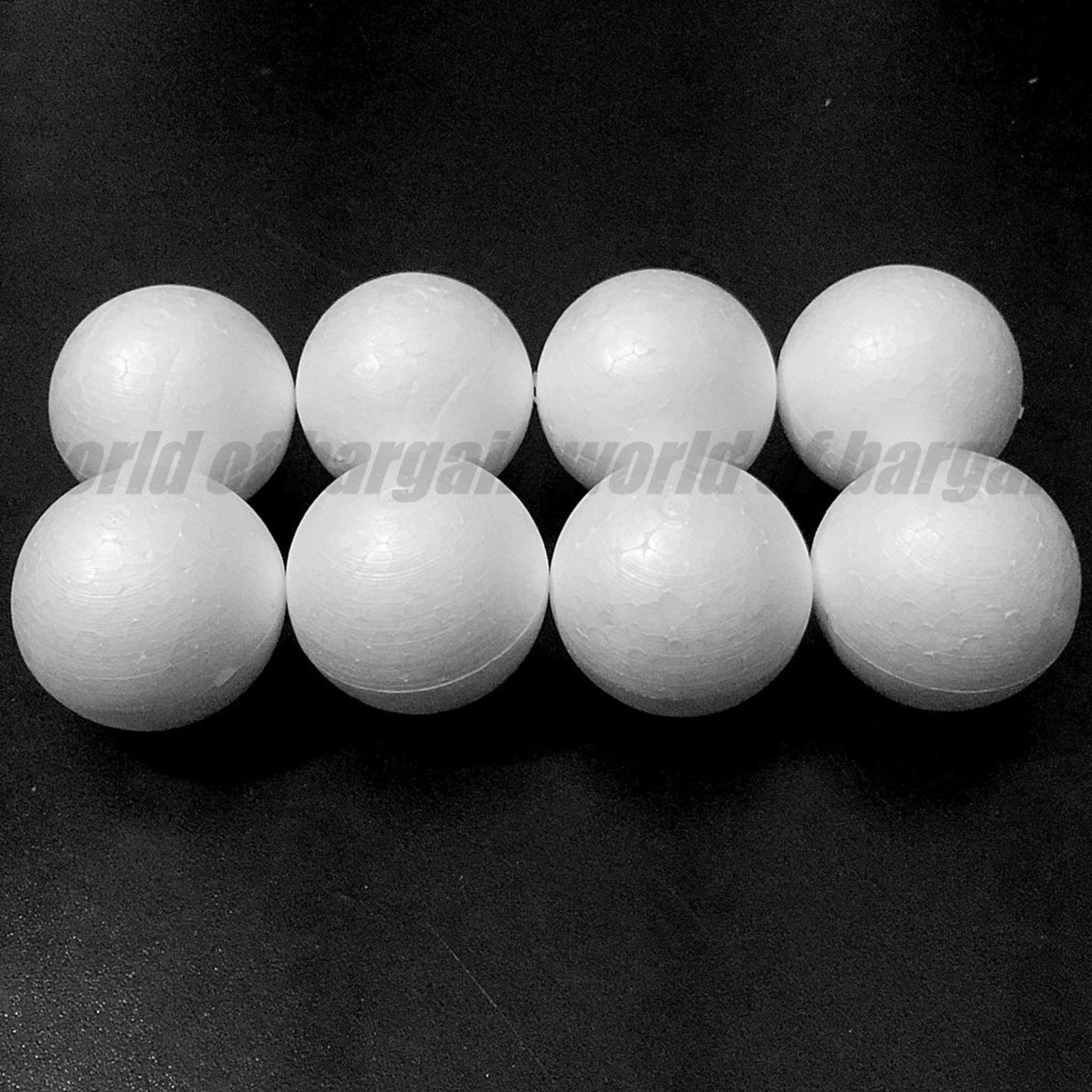 8 Ct 2" Inch Styrofoam Balls Round White Styro Foam Polystyrene Sphere ...