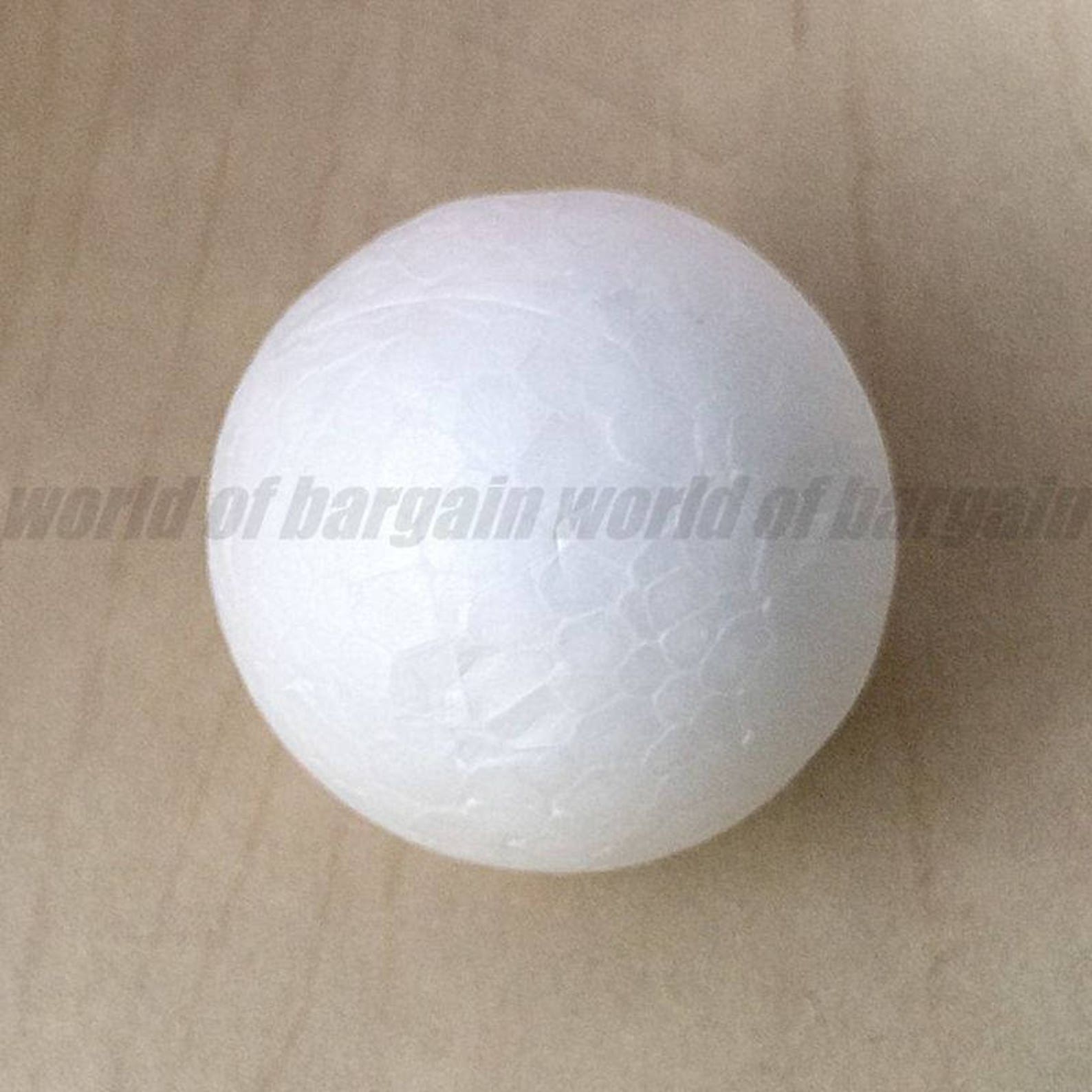 50 Ct Styrofoam Balls 1 Round White Styro Foam Polystyrene Sphere Art ...