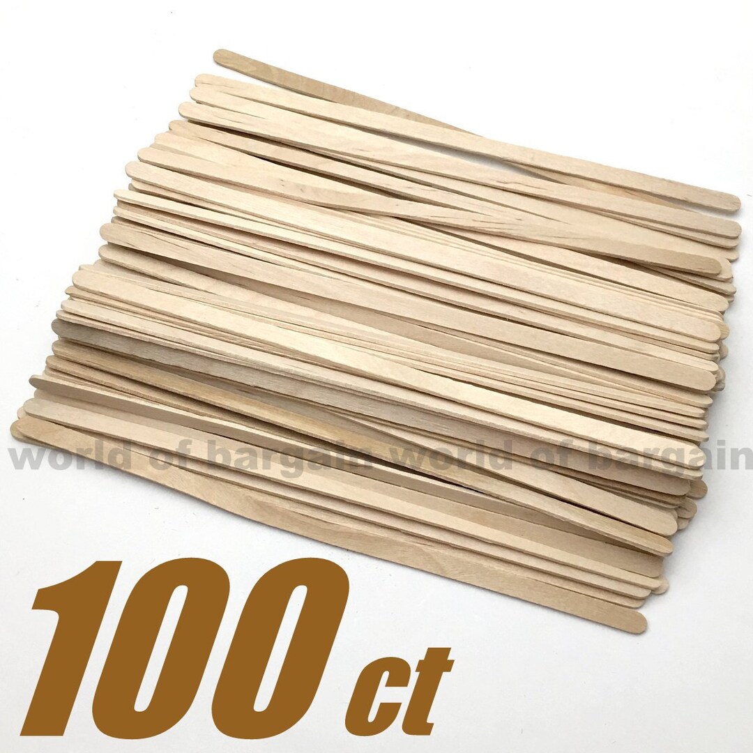 100 Ct Coffee Stirrer Wood Sticks for Arts & Crafts - Etsy