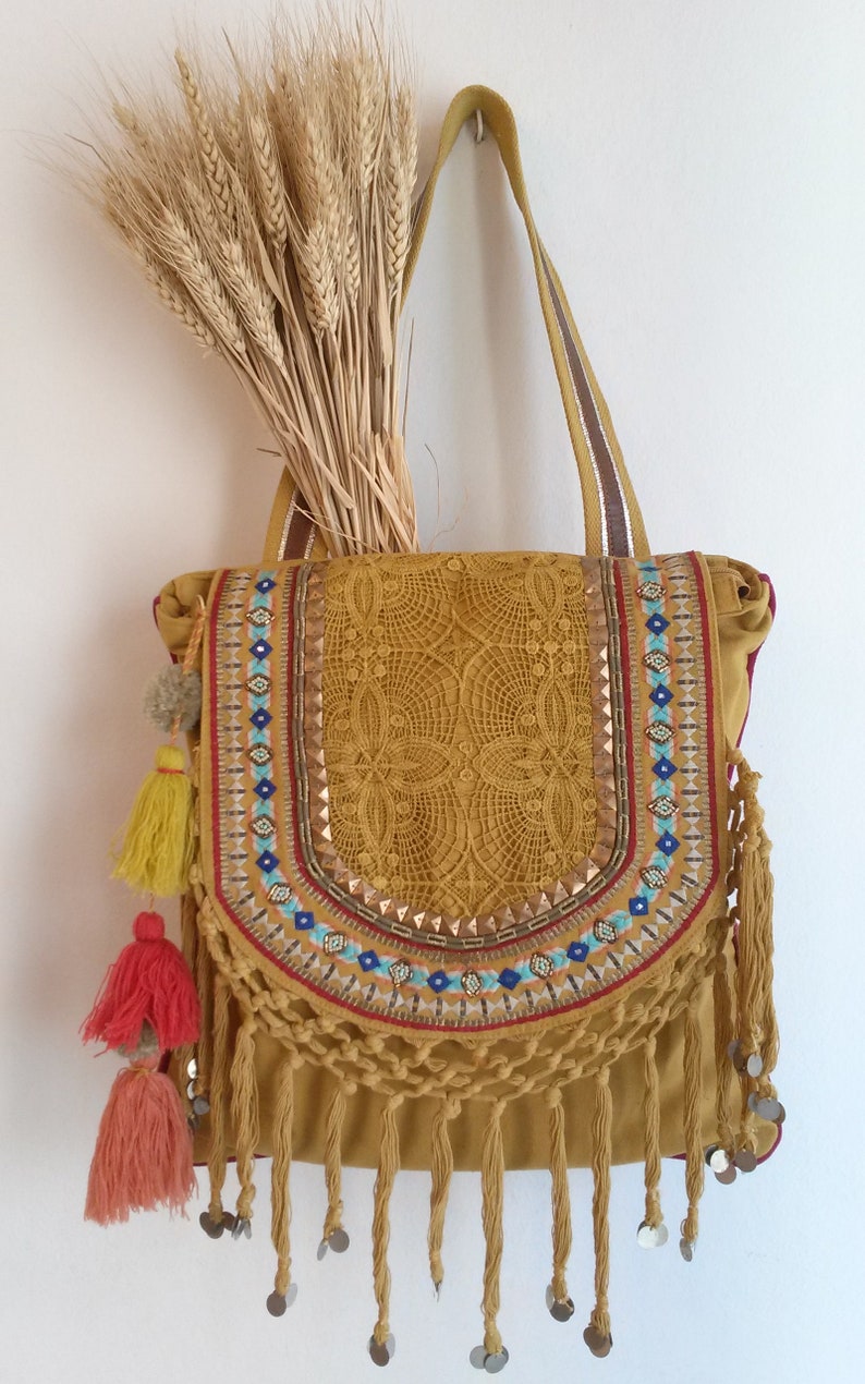 Bolso boho chic bolso estilo gitano bolso boho chic con | Etsy