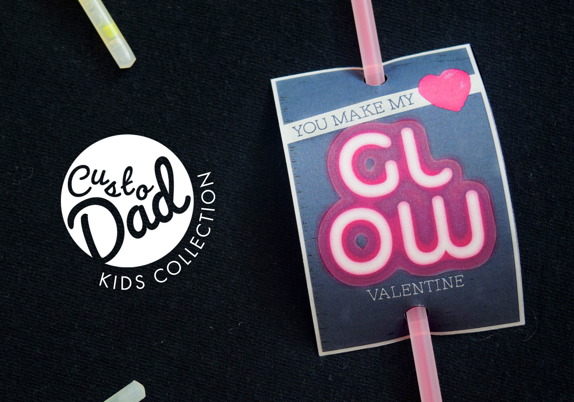 Valentine Glow Sticks, You Make My Heart Glow Valentine, Children's ...