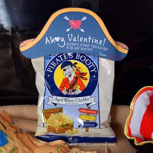 Pirate Food Valentine Tags, Ahoy Valentine!, Children's Valentines ...