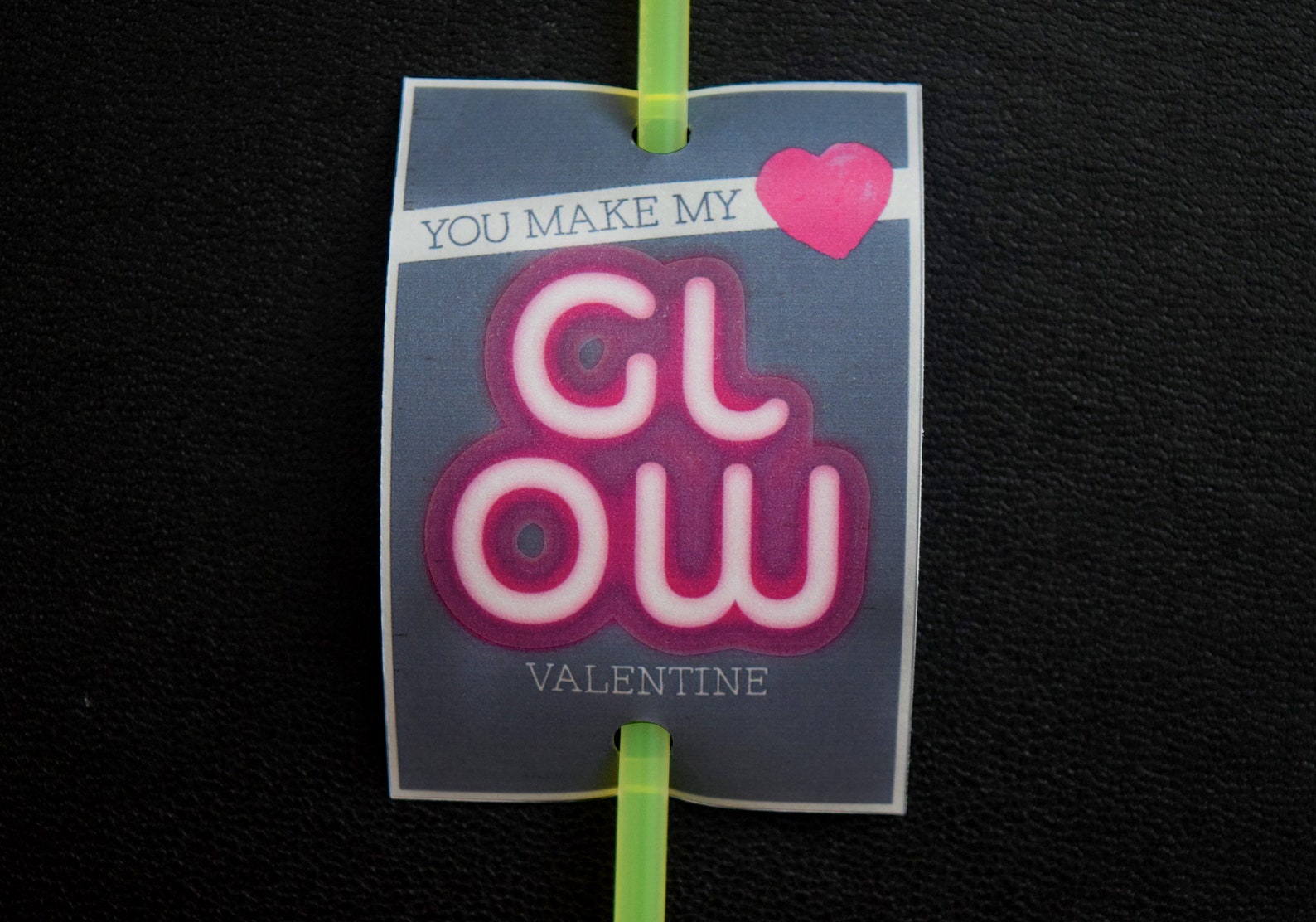 Valentine Glow Sticks, You Make My Heart Glow Valentine, Children's ...
