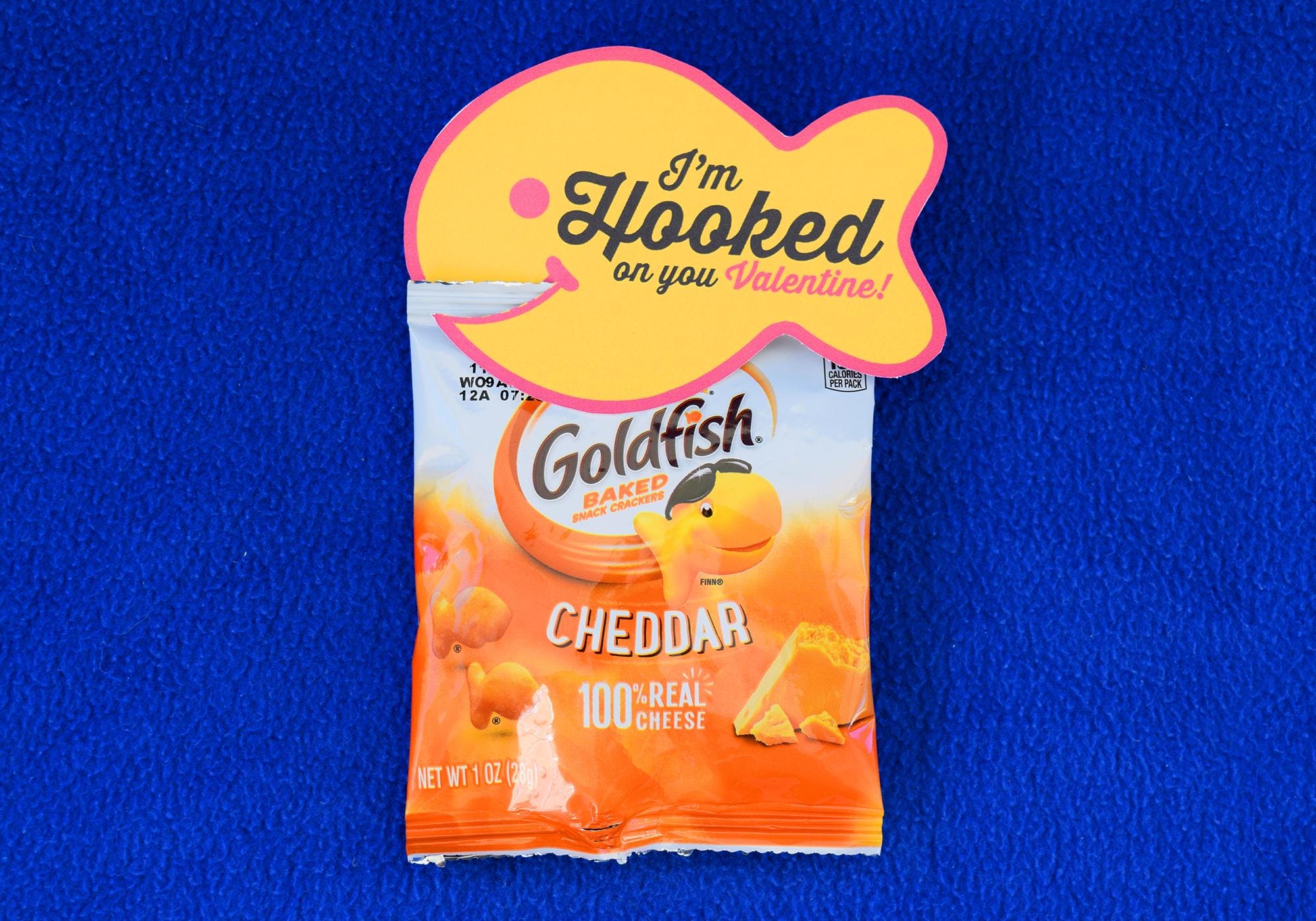 Goldfish Valentine Tags, I'm Hooked on You Valentine, Children's ...