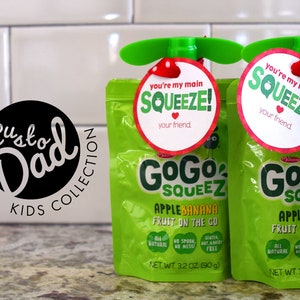 Apple Sauce Valentine, You're My Main Squeeze!, Children's Valentines ...