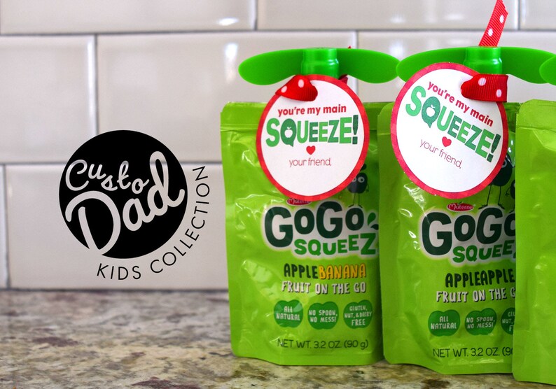 Apple Sauce Valentine You're My Main Squeeze - Etsy