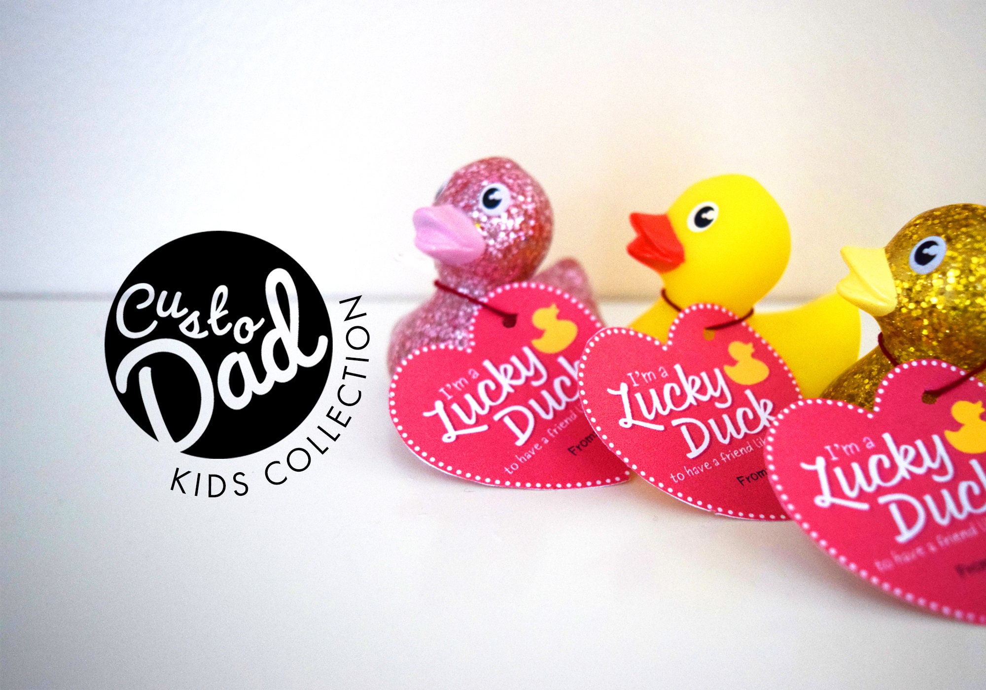 Rubber Duck Valentine I'm A Lucky Duck Children's - Etsy