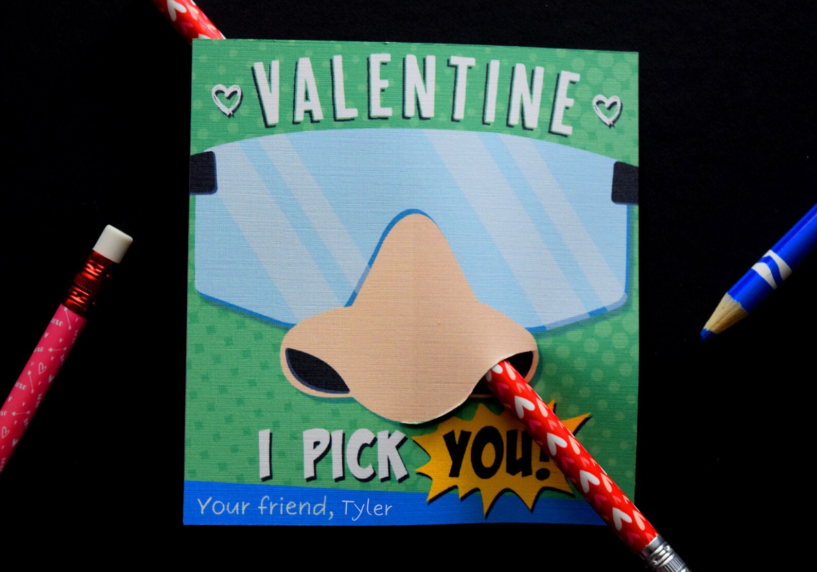 Nose Picking Valentine Valentine I Pick You Children's | Etsy