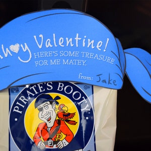 Pirate Food Valentine Tags, Ahoy Valentine!, Children's Valentines ...