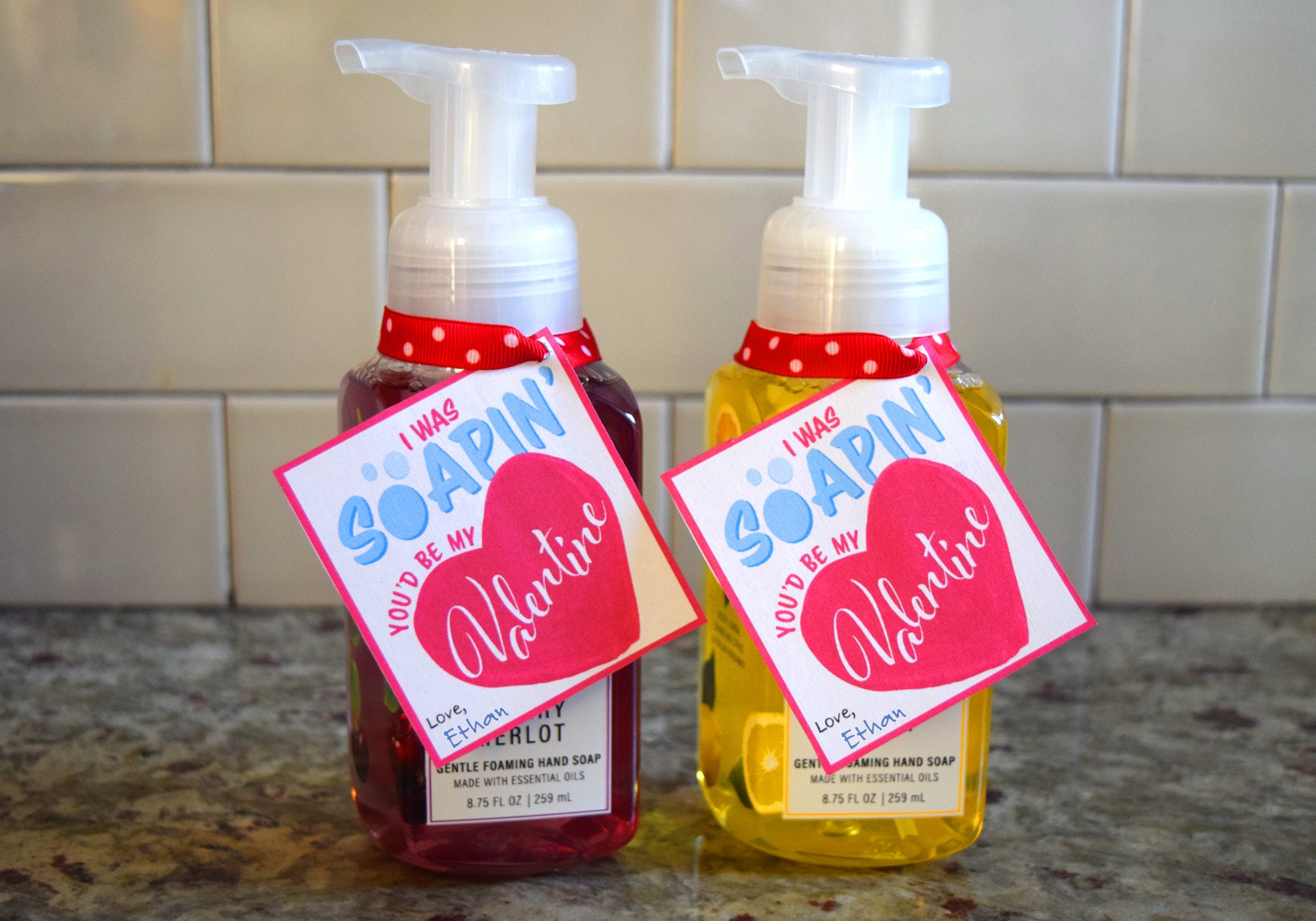 Soap Valentine I Was Soapin' You'd Be My Valentine | Etsy