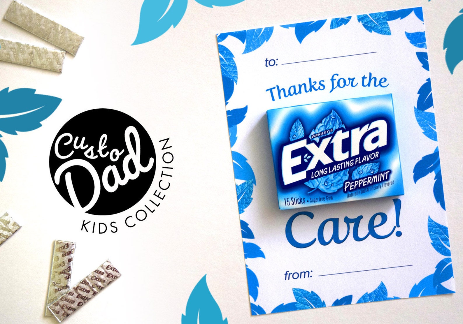 Gum Themed, Thanks for the Extra Care, Printable Nurse Appreciation ...