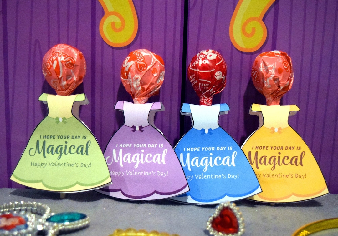 Princess Lollipop Valentine, Princess Pops, I Hope Your Day is Magical ...