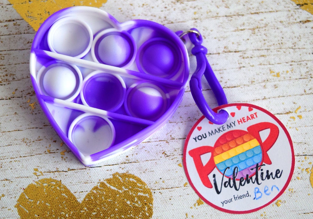 Pop It Valentine Tags, You Make My Heart Pop Valentine, Children's ...