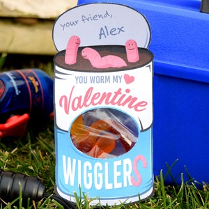 Gummy Worm Valentines, You Worm My Heart Wigglers, Children's ...