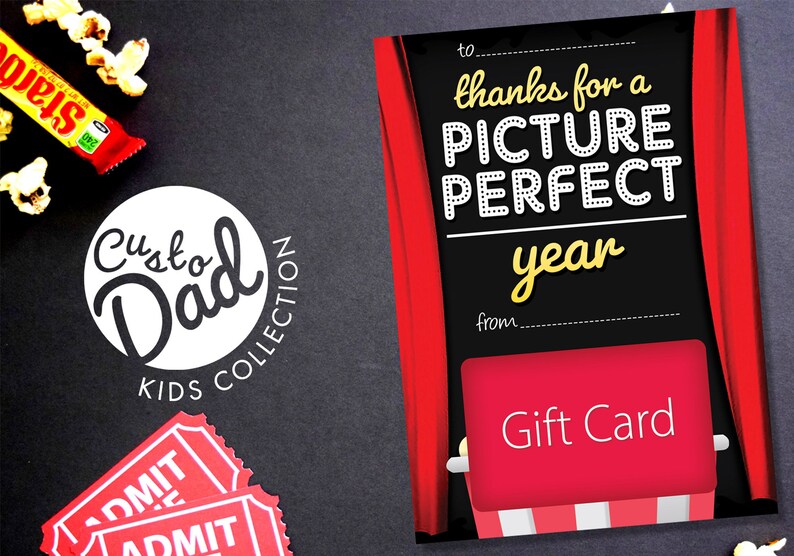 Teacher Gift Card Holder Thanks for A Picture Perfect Year - Etsy