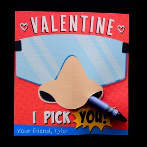 Nose Picking Valentine, Valentine I Pick You, Children's Valentines ...